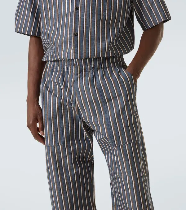 Bottega Veneta Striped Bowling Shirt