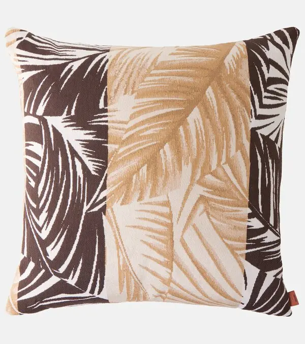 Missoni Floral Striped Cushion - Brown