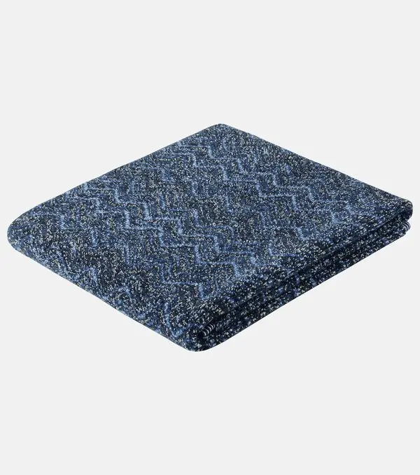 Missoni Azul Zigzag Cotton Terry Beach Towel - Blue
