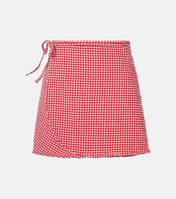 Hunza G Seersucker Beach Cover-up - Red