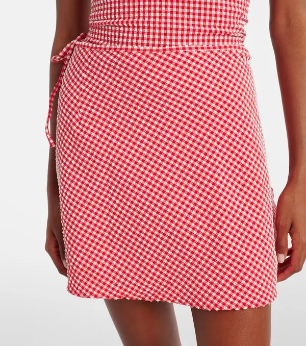 Hunza G Seersucker Beach Cover-up - Red
