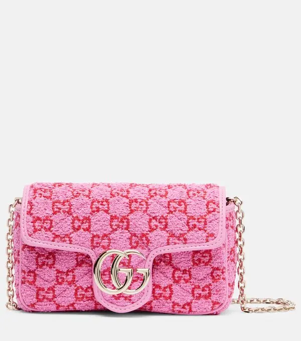 Gucci Gg Marmont Mini Shoulder Bag - Pink | Editorialist
