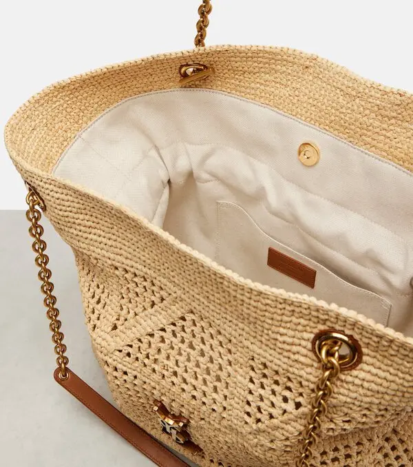 Saint Laurent Jamie Cassandre Raffia Tote Bag