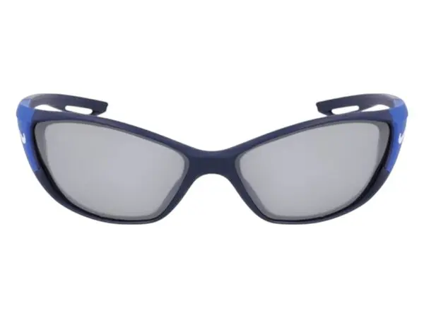Nike Zone Sport Wraparound Sunglasses - Matte Midnight Navy Blue Silver Flash (zone/dz7356/410