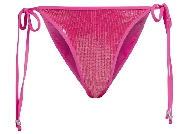 Adidas Ivy Park Sequin Triangle Bikini Bottom - Shock Pink