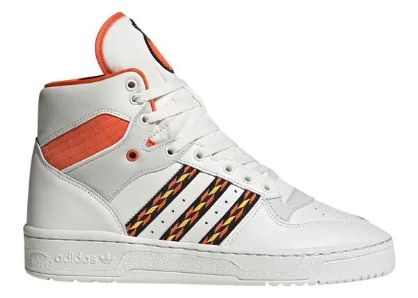 Adidas Rivalry Hi Sneakers - Cloud White/semi Impact Orange/crystal White