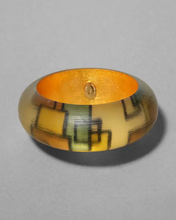 Alexis Bittar Archive Lucite Bangle Bracelet - Clear