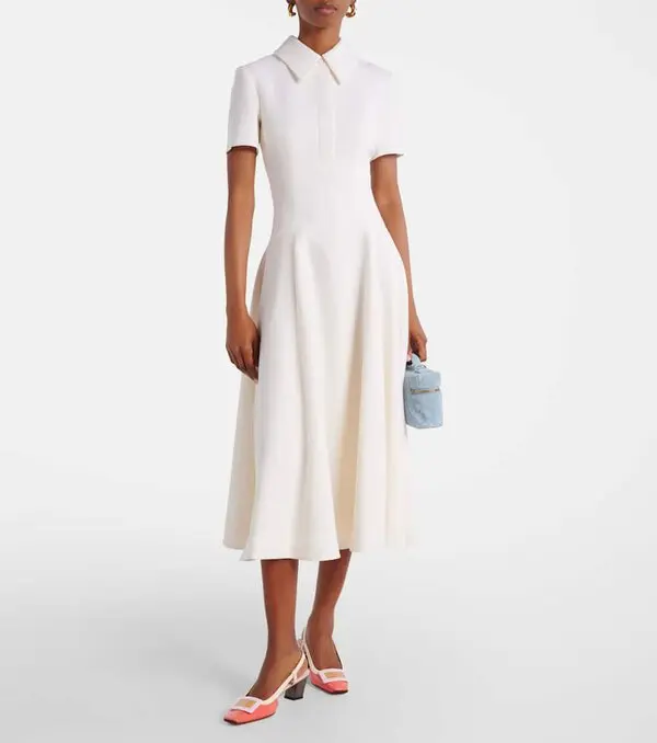 EMILIA WICKSTEAD Jody Pleated Midi Dress