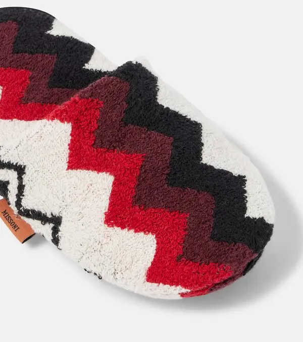 Missoni Zigzag Cotton Terry Slippers - Multicoloured