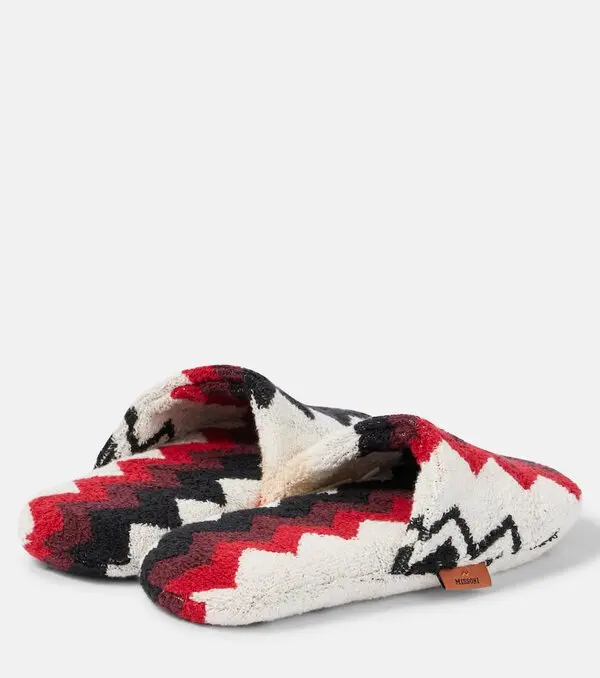 Missoni Zigzag Cotton Terry Slippers - Multicoloured