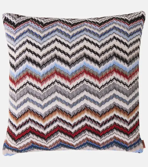 Missoni Colorado Zigzag Wool, Cotton, And Alpaca Cushion - Multicoloured