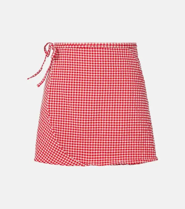 Hunza G Seersucker Beach Cover-up - Red