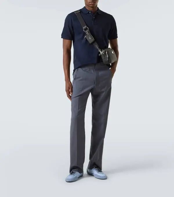 Prada Re-nylon And Suede Sneakers - Blue
