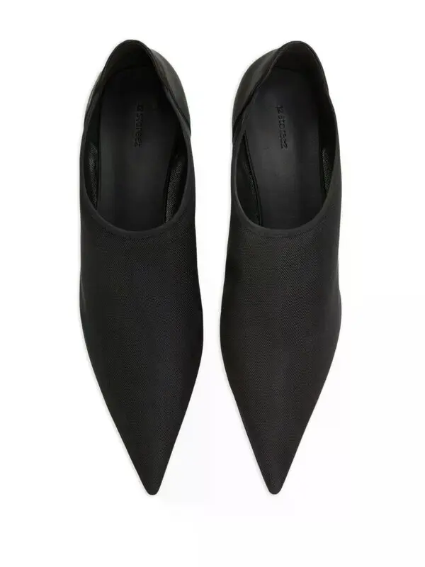 12 STOREEZ Pointed-toe Mesh Pumps