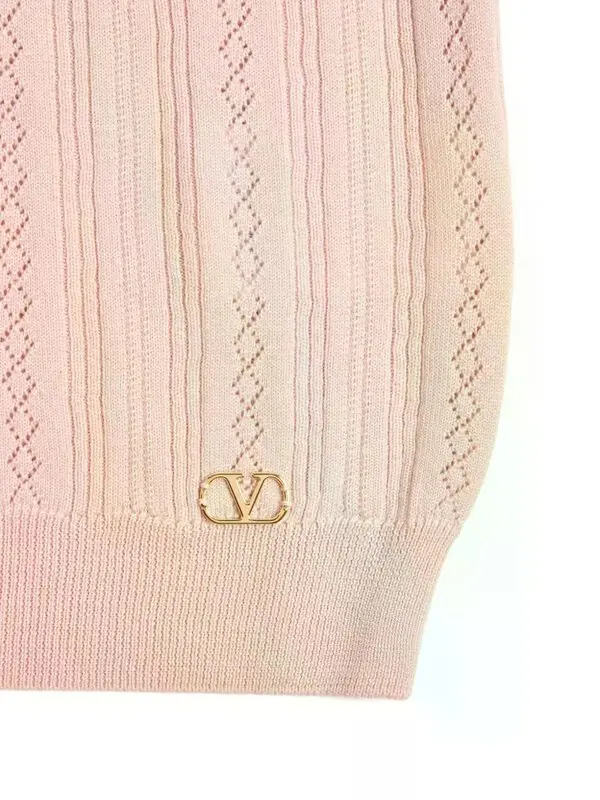 Valentino Garavani Vlogo Ribbed Knit Sweater