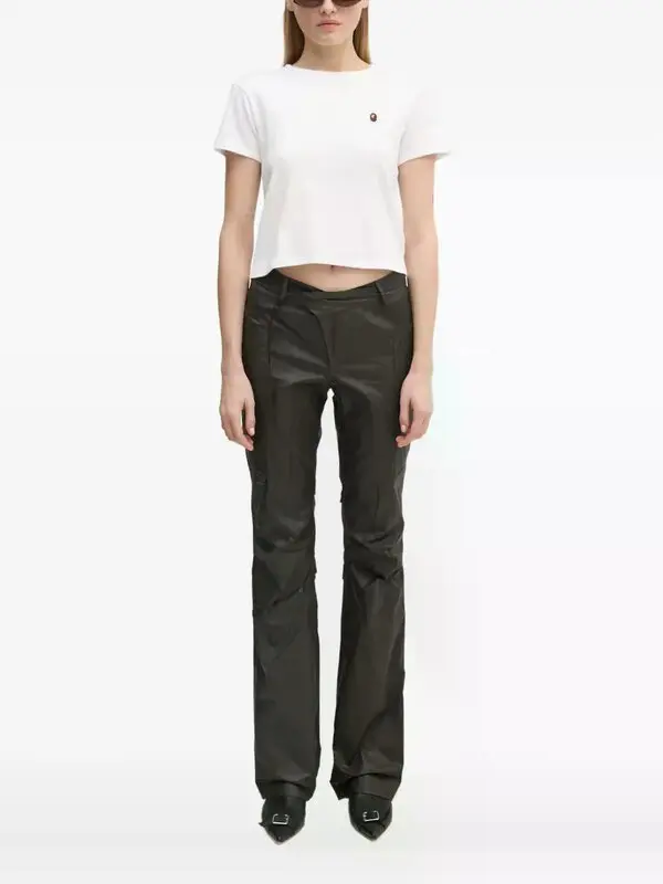 A BATHING APE Embroidered Logo Cropped Top