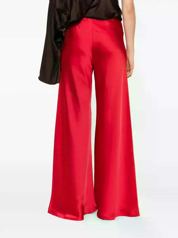 Norma Kamali Elephant Bias-cut Wide-leg Trousers