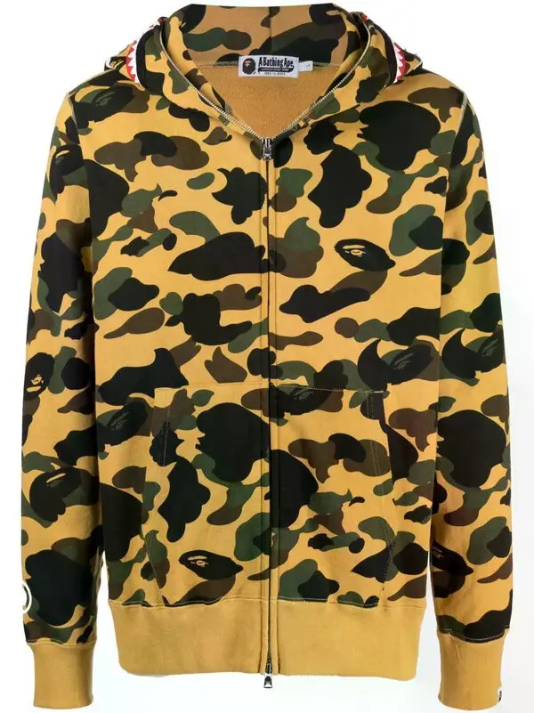 A BATHING APE 1st Camo Shark Zip-up Hoodie