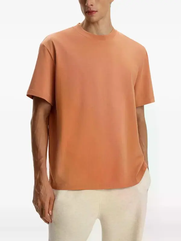 12 STOREEZ Short-sleeve Cotton T-shirt - Orange