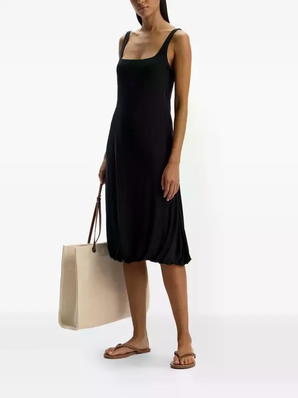 12 STOREEZ Square-neck Midi Dress
