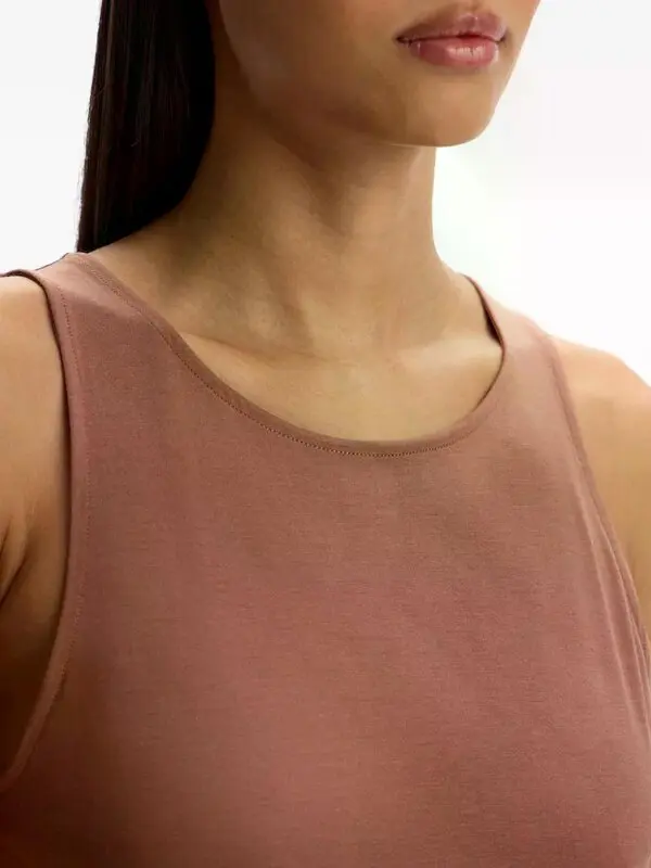 12 STOREEZ Sleeveless Tank Top - Brown