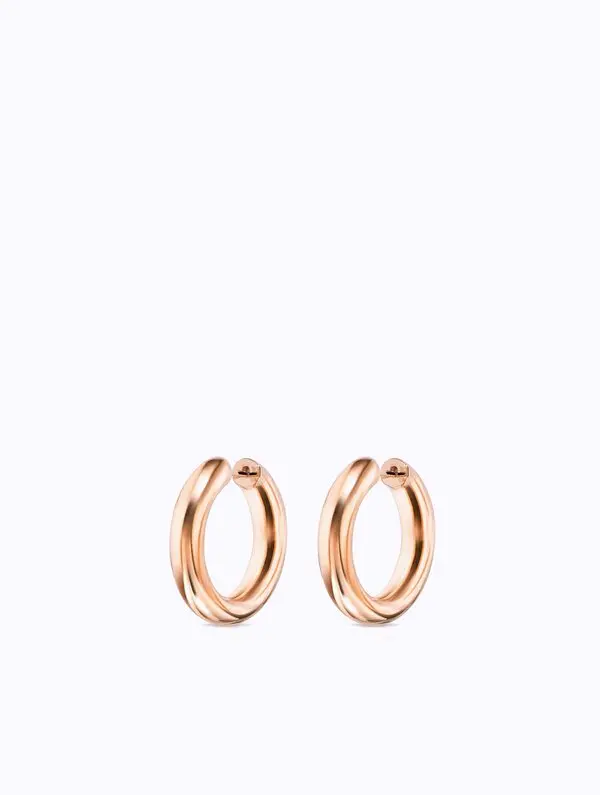 BRIONY RAYMOND Slim Sloan Huggie Hoop Earrings - 18k Rose Gold