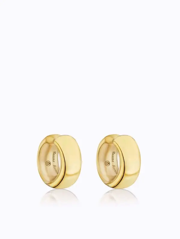 BRIONY RAYMOND Sloan Huggie Hoop Earrings - 18k Yellow Gold