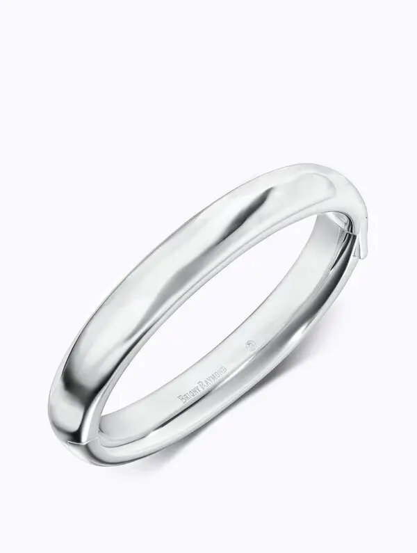 BRIONY RAYMOND Jumbo Sloan Bangle - 18k White Gold