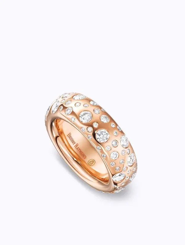 BRIONY RAYMOND Sloan Scatter Diamond Ring - 18k Rose Gold