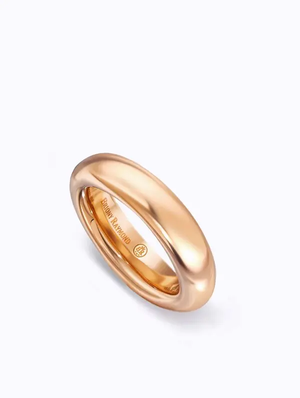 BRIONY RAYMOND Slim Sloan Band Ring - 18k Rose Gold
