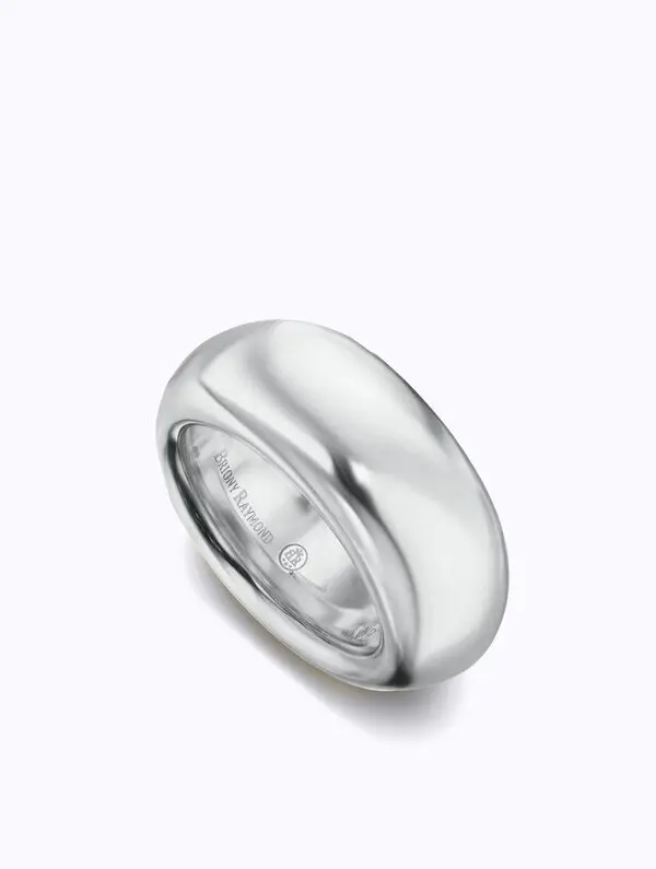 BRIONY RAYMOND Jumbo Sloan 18k Gold Ring - 18k White Gold