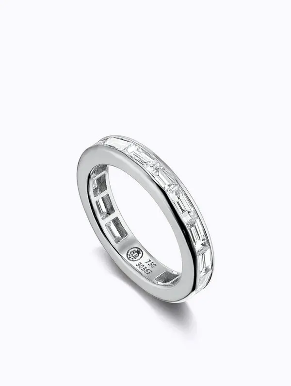 BRIONY RAYMOND Regent Diamond Eternity Ring - 18k White Gold