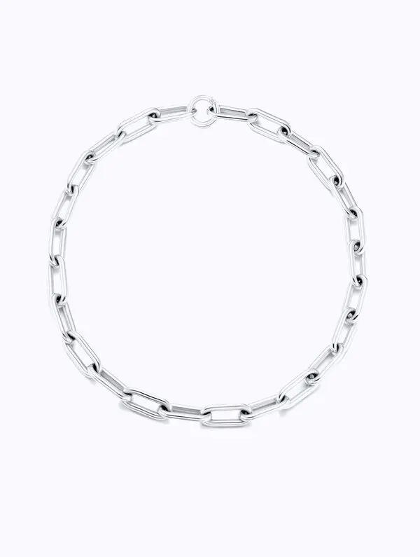 BRIONY RAYMOND Jumbo Link Necklace - 14 Karat White Gold