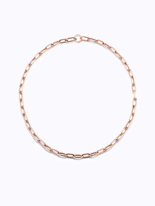 BRIONY RAYMOND Slim Link Necklace - 14 Karat Rose Gold
