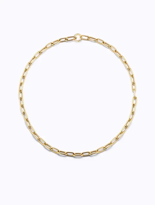 BRIONY RAYMOND Slim Link Necklace - 18k Yellow Gold