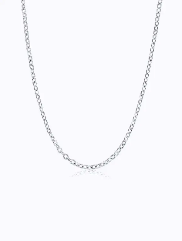 BRIONY RAYMOND Medium Chain Necklace - 18 Karat White Gold