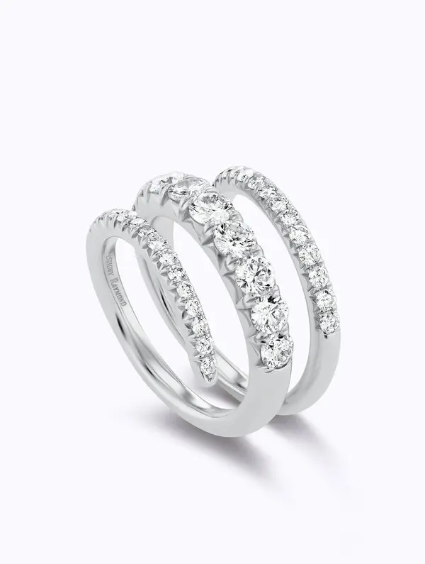 BRIONY RAYMOND Toile Diamond Triple Wrap Ring - 18k White Gold