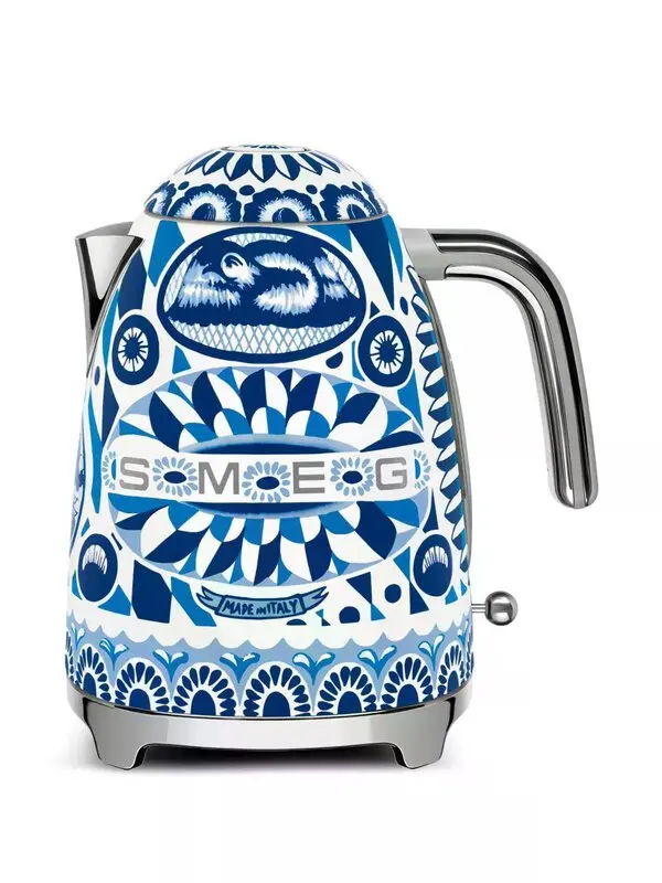 SMEG X D&g Mediterraneo Kettle - Blue