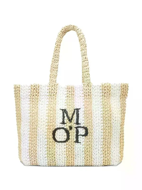 Marc O'polo Striped Woven Tote Bag