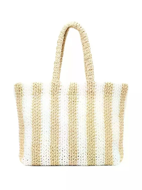 Marc O'polo Striped Woven Tote Bag