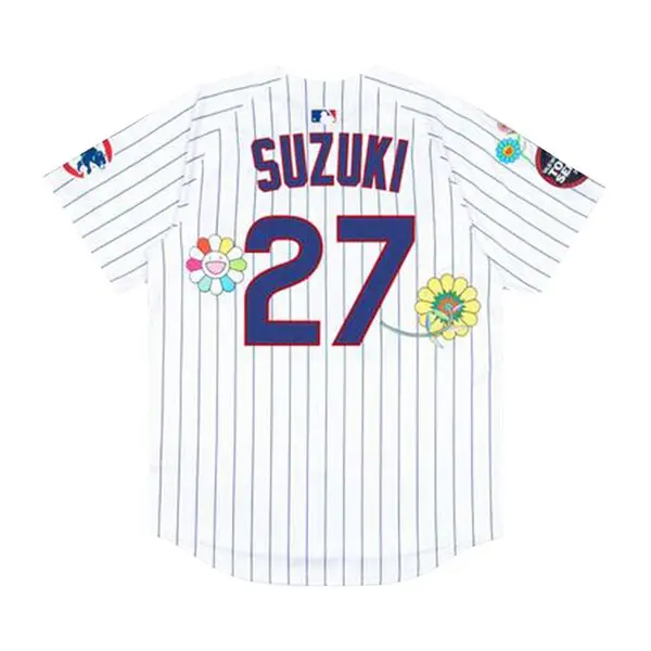 Nike X Takashi Murakami X Mlb World Tour Tokyo Series 2025 Cubs Suzuki Jersey - White