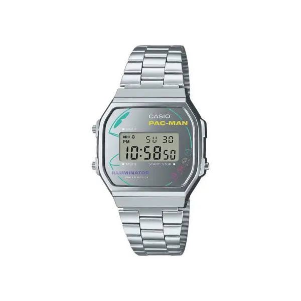 G-SHOCK BY CASIO Vintage Digital Pac-man Watch - Silver