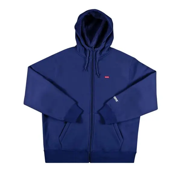 Supreme X Windstopper Zip Up Hooded Sweatshirt - Blue