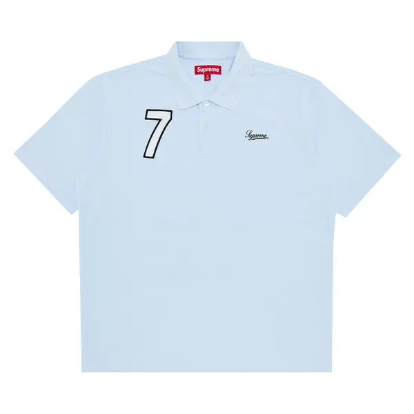 Supreme Cursive Polo - Blue
