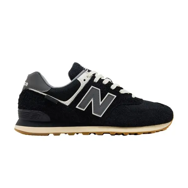NEW BALANCE 574 Cordura Suede Sneakers - Black