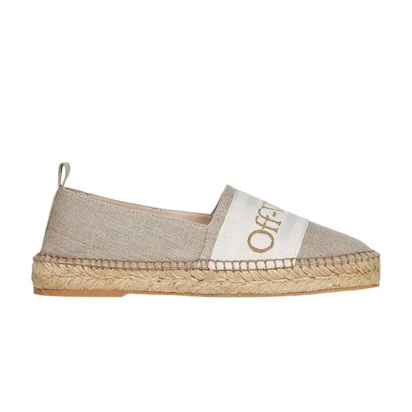 Off-White Canvas Espadrilles - Cream