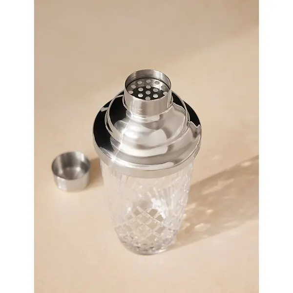 SOHO HOME Barwell Diamond-cut Crystal Martini Shaker 16cm