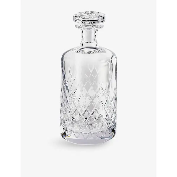 SOHO HOME Barwell Diamond-cut Large Crystal Decanter 750ml - Clear