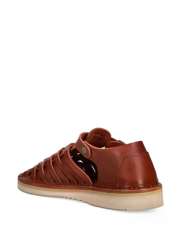 FRACAP Woven Strap Sandals - Red
