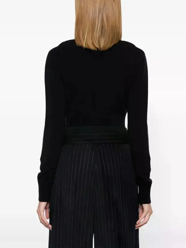 Max Mara Cropped Wool-cashmere Blend Sweater